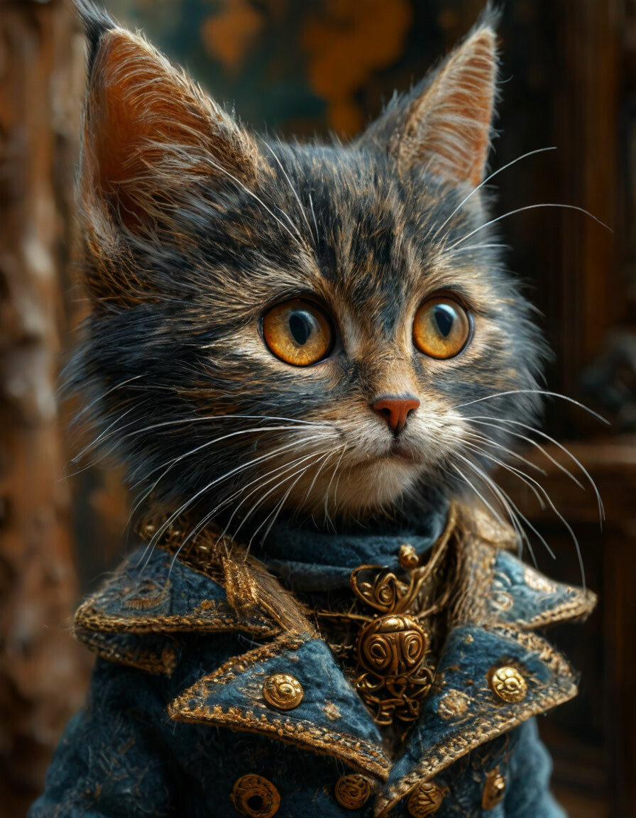 ". Bayun the cat, cute and charming, …" — image created in Shedevrum