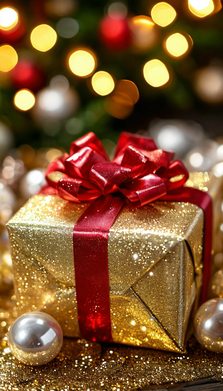 ", For Kv_Ol A gift in a beautiful gold package with a big red bow, the ...