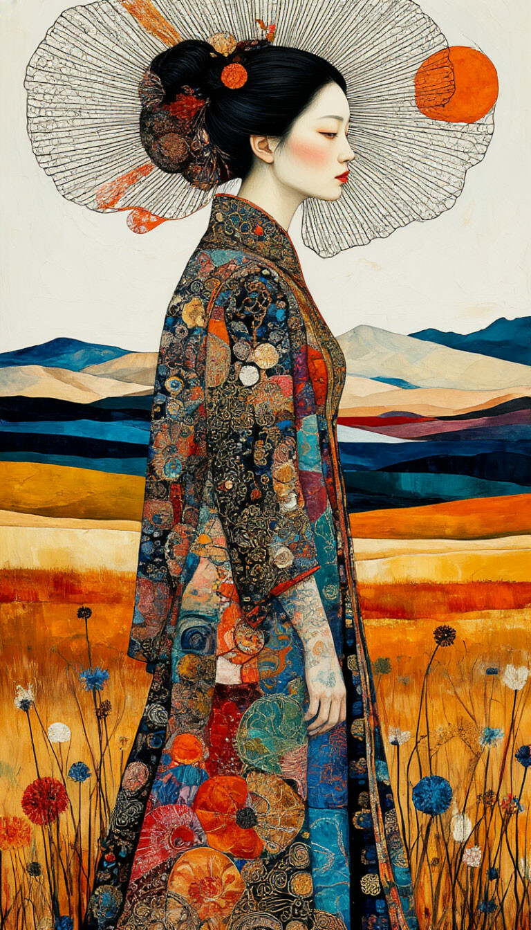 "Steppe life art painting academicism, grotesque. The symbolism of the ...