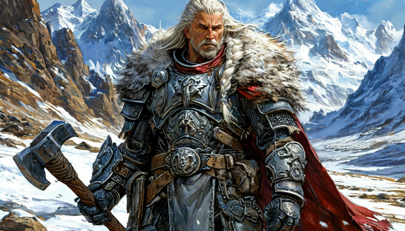 "Primarch Leman Russ from Warhammer 40,000, fantasy, the cold northern ...