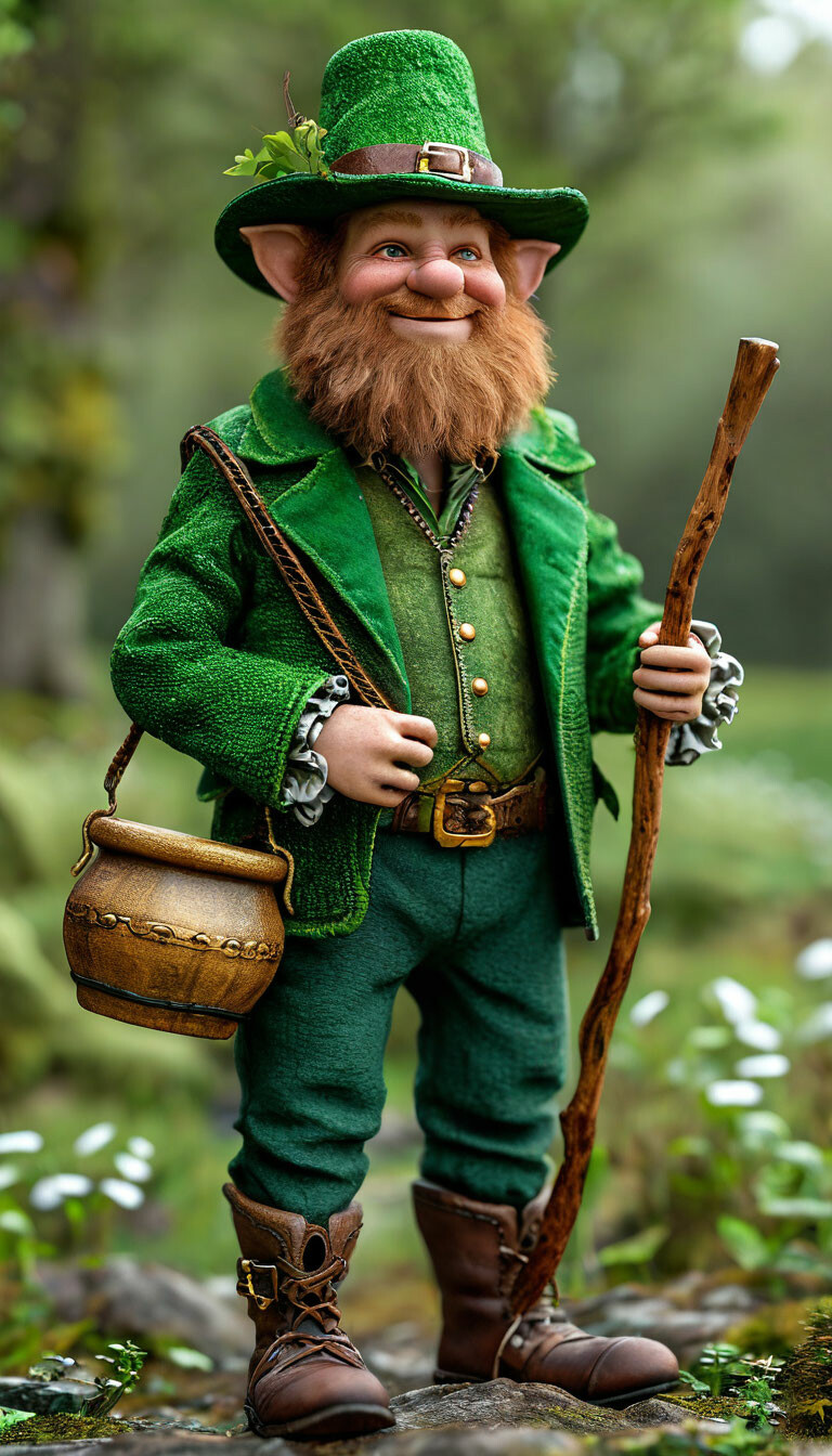 ",The Leprechaun A leprechaun in a …" — image created in Shedevrum