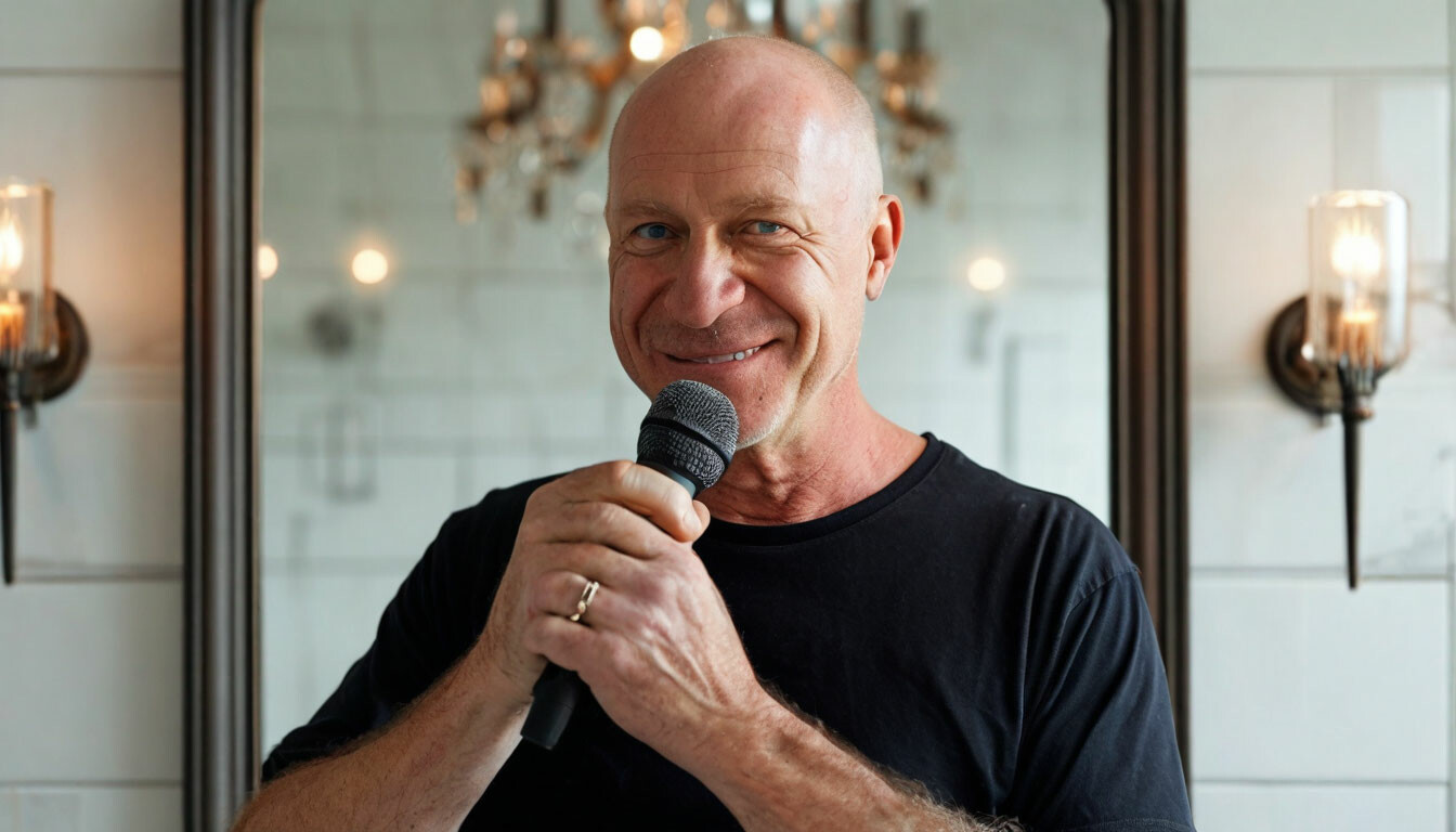 "A thin and very pale man, of strong build, aged 60, with short hair ...