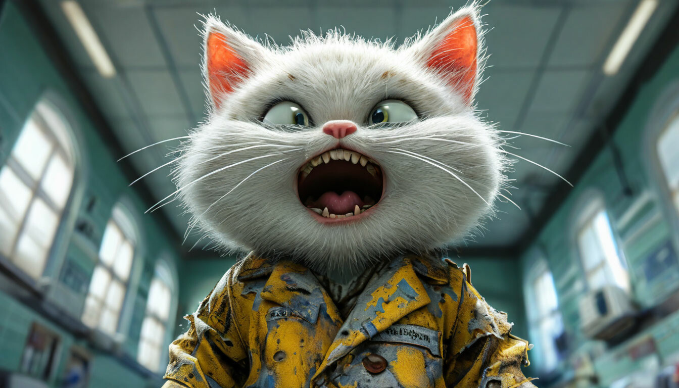 "Pixar-style, bottom view. in the …" — image created in Shedevrum