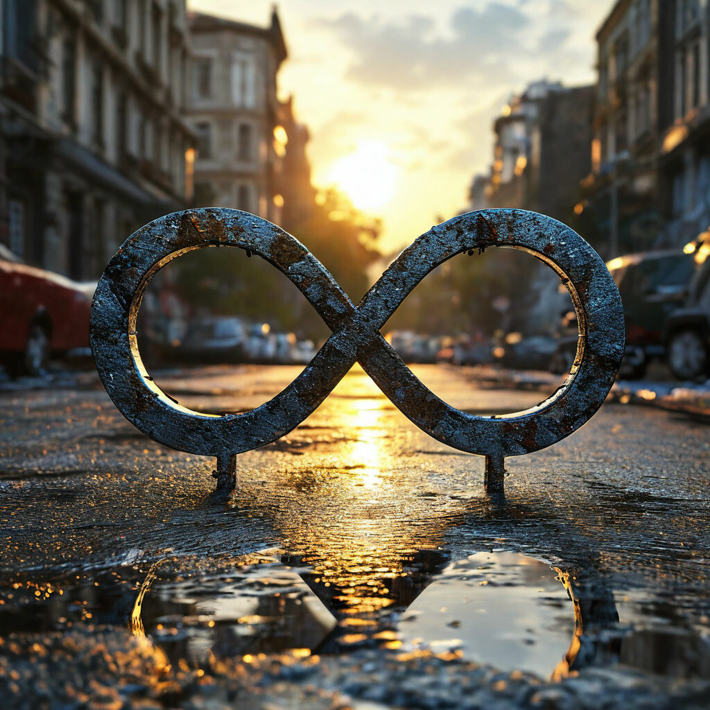 "Half of the infinity sign" — image created in Shedevrum