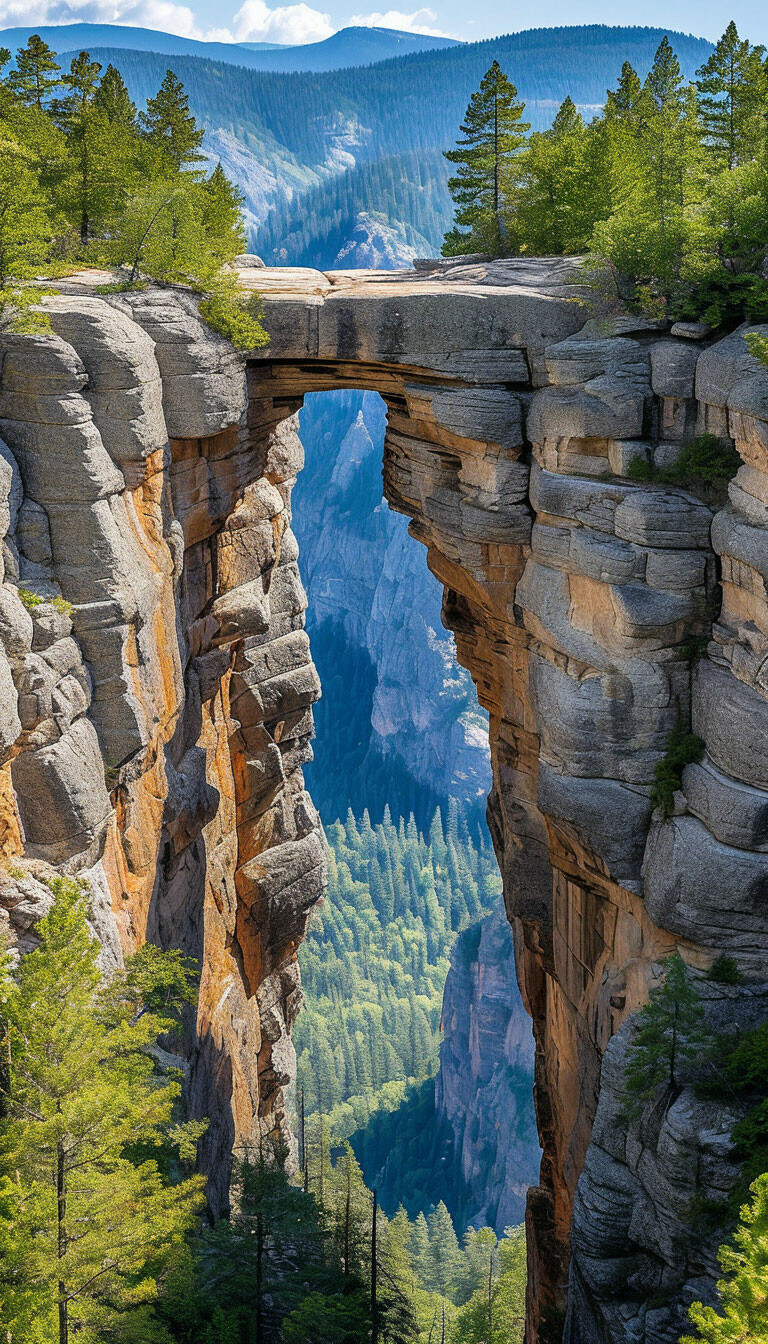 "North America is a huge stone cliff HANGING OVER A HUGE NARROW CHASM ...