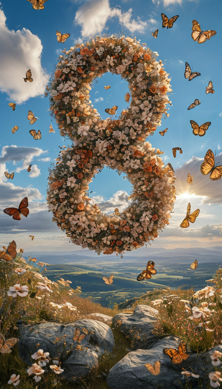 " the number eight is an even monolith extraordinary magical delicate ...