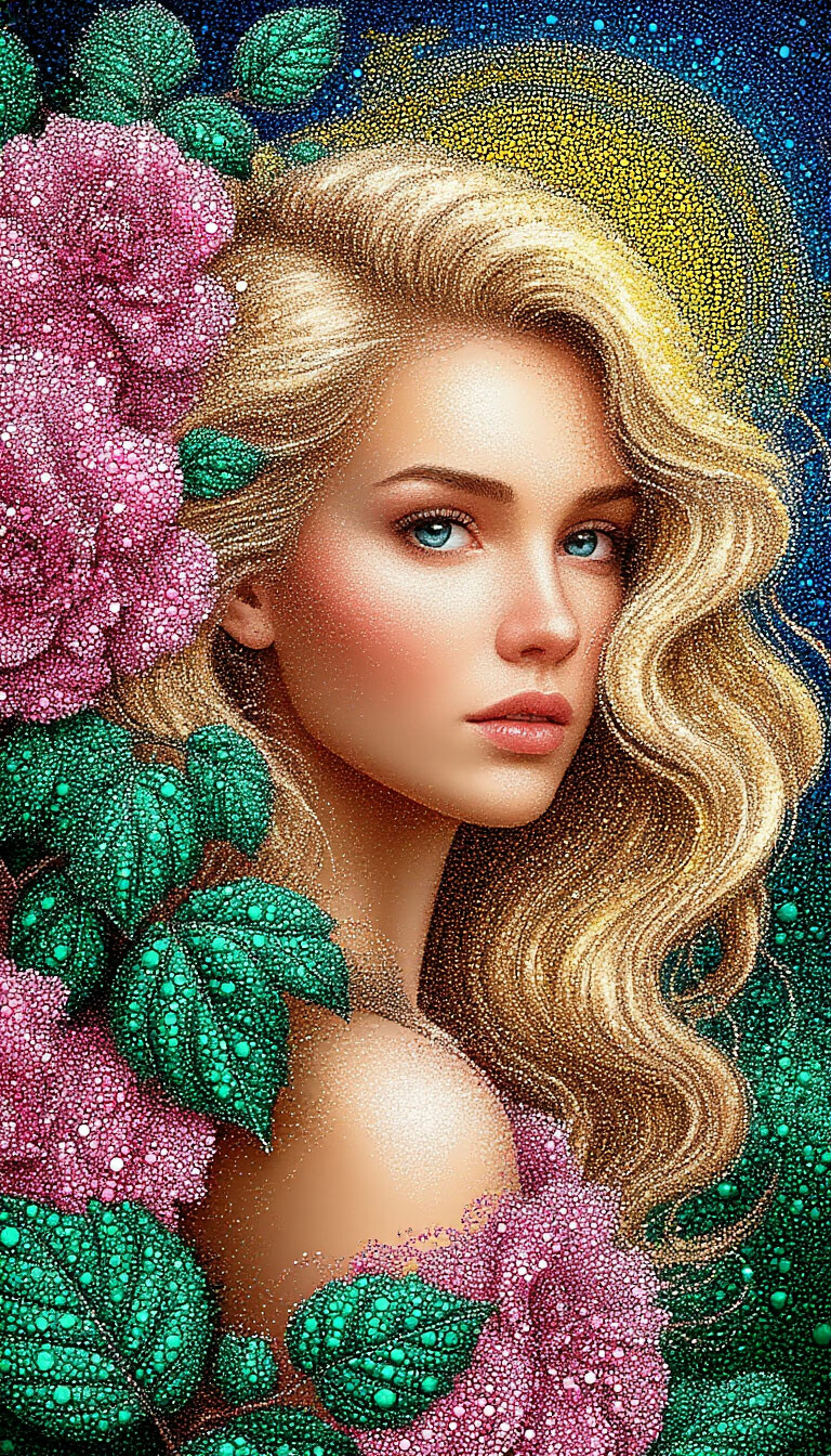 "Pointillism 5D graphics Digital illustration art composition All types ...