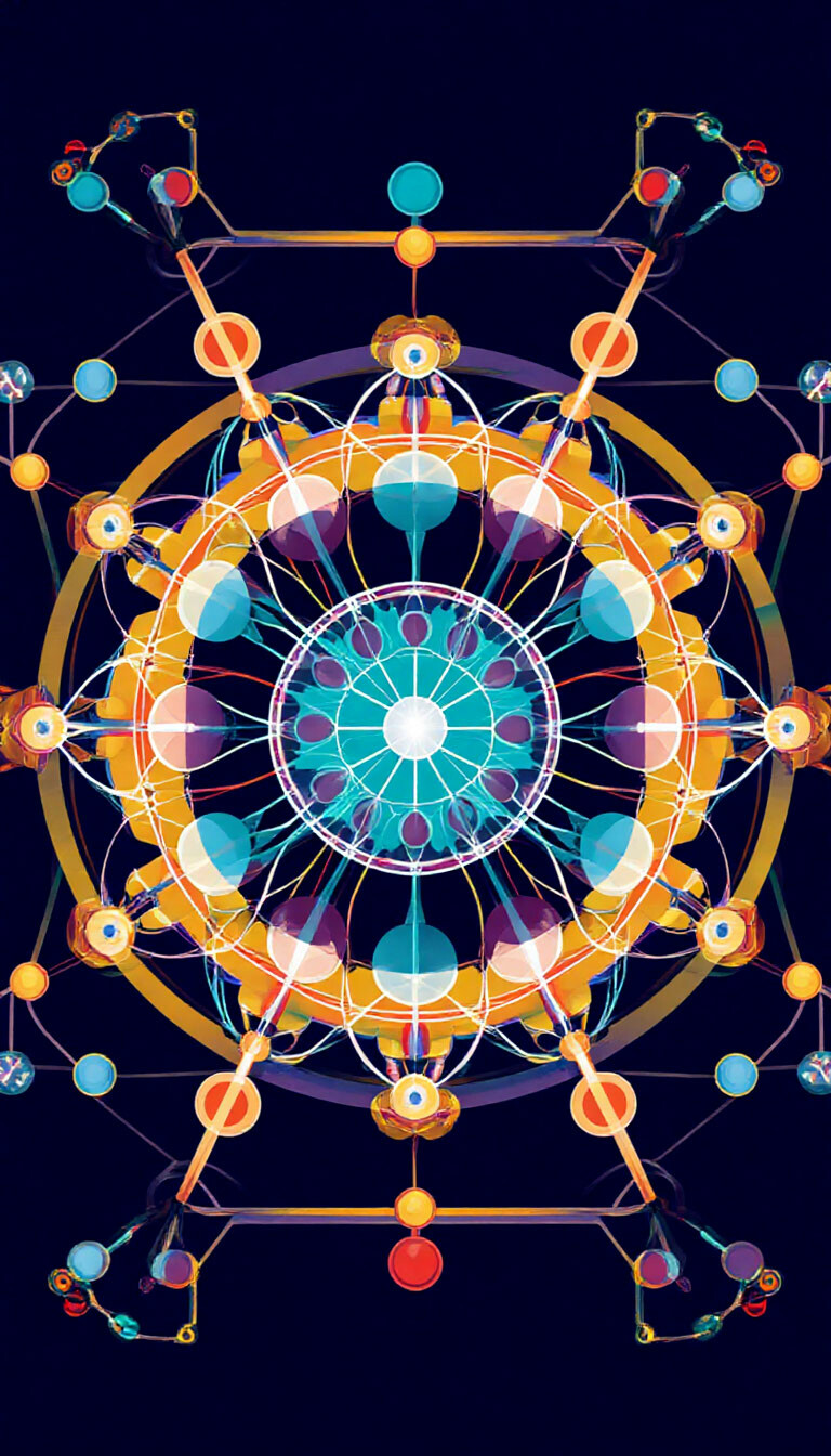"Proton pattern diagram" — image created in Shedevrum