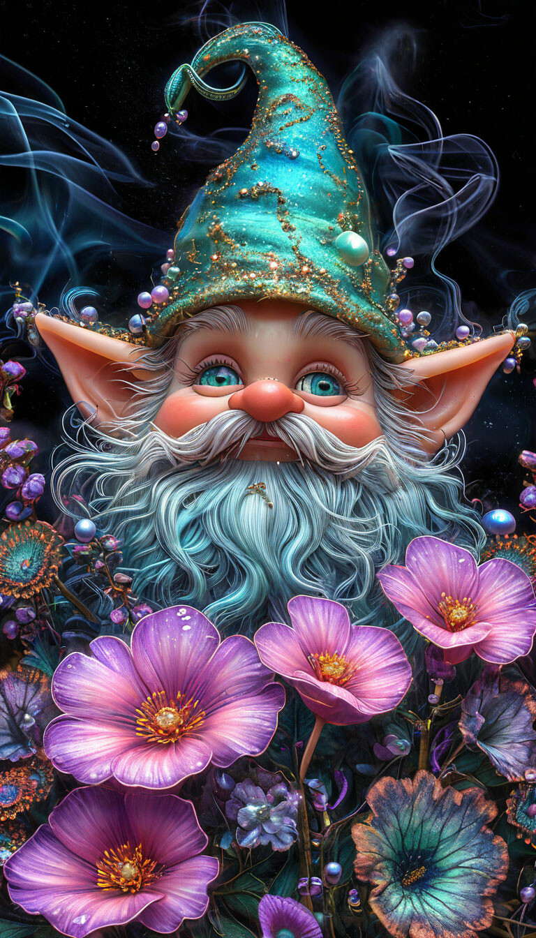 ". Dear dwarf... A gnome, a lively look, fluffy eyelashes, a magical ...