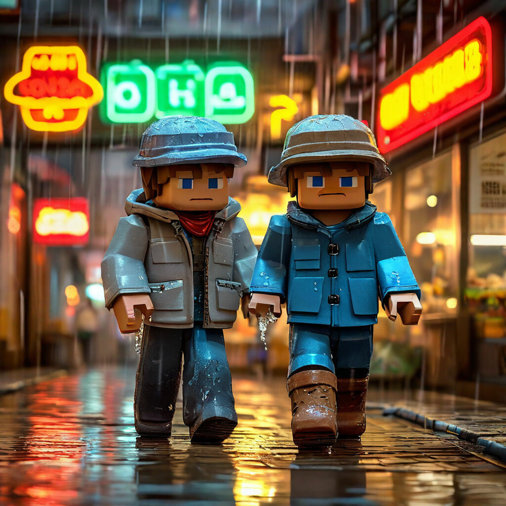 "Little Steve from Minecraft goes to the store, he has 50 rubles to buy ...