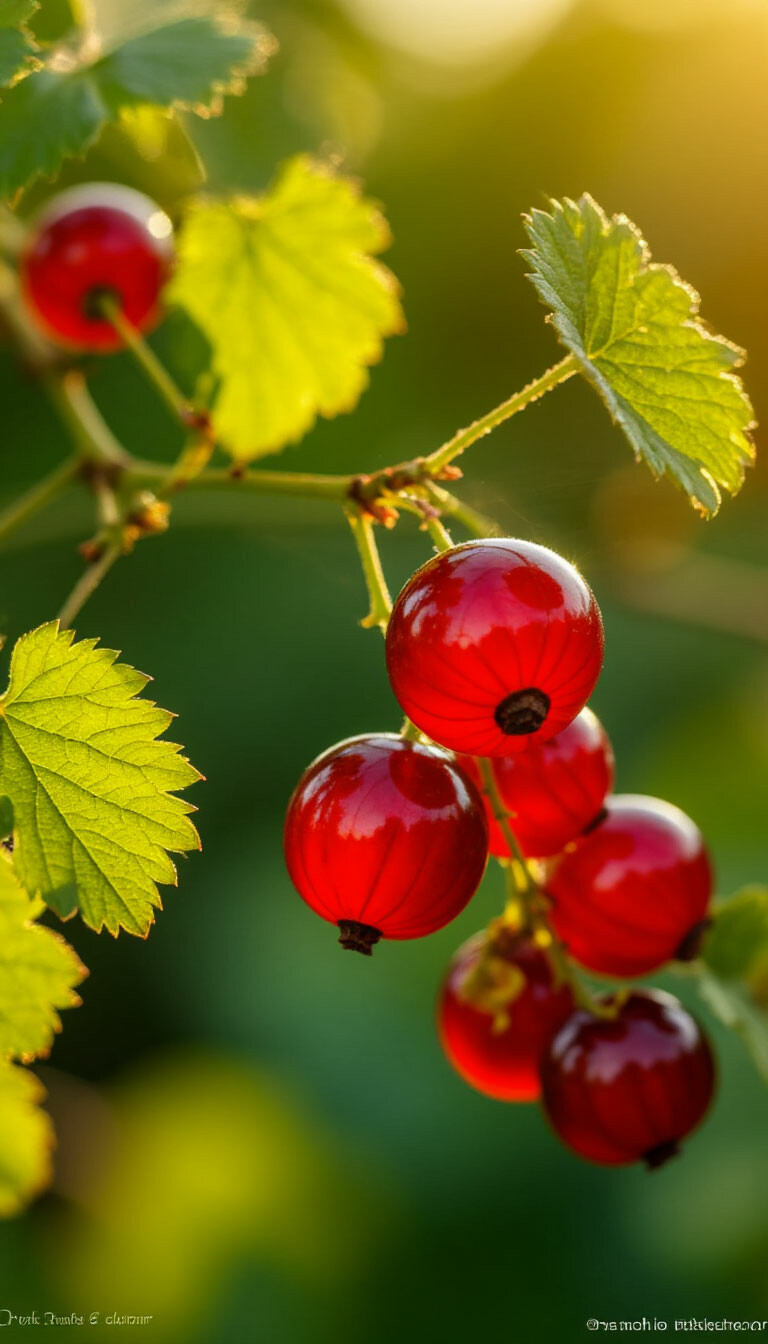 transparent ripe currant. minimalism. macro. landscape art is a ...