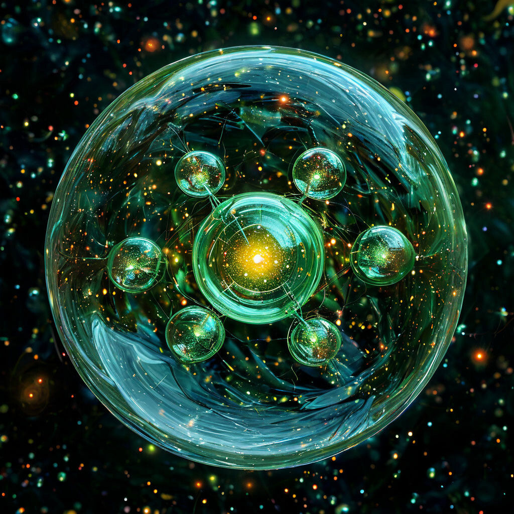 "Quantum entanglement. A model of an atom in whose orbits electrons and ...