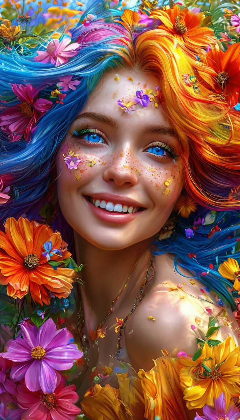 "A spring explosion of emotions, …" — image created in Shedevrum