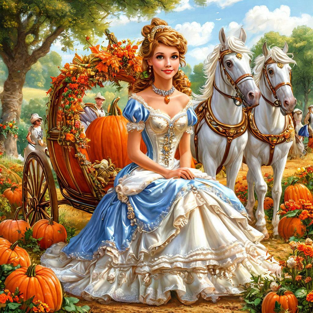 "CINDERELLA is sweet and beautiful in a beautiful dress sitting in a ...