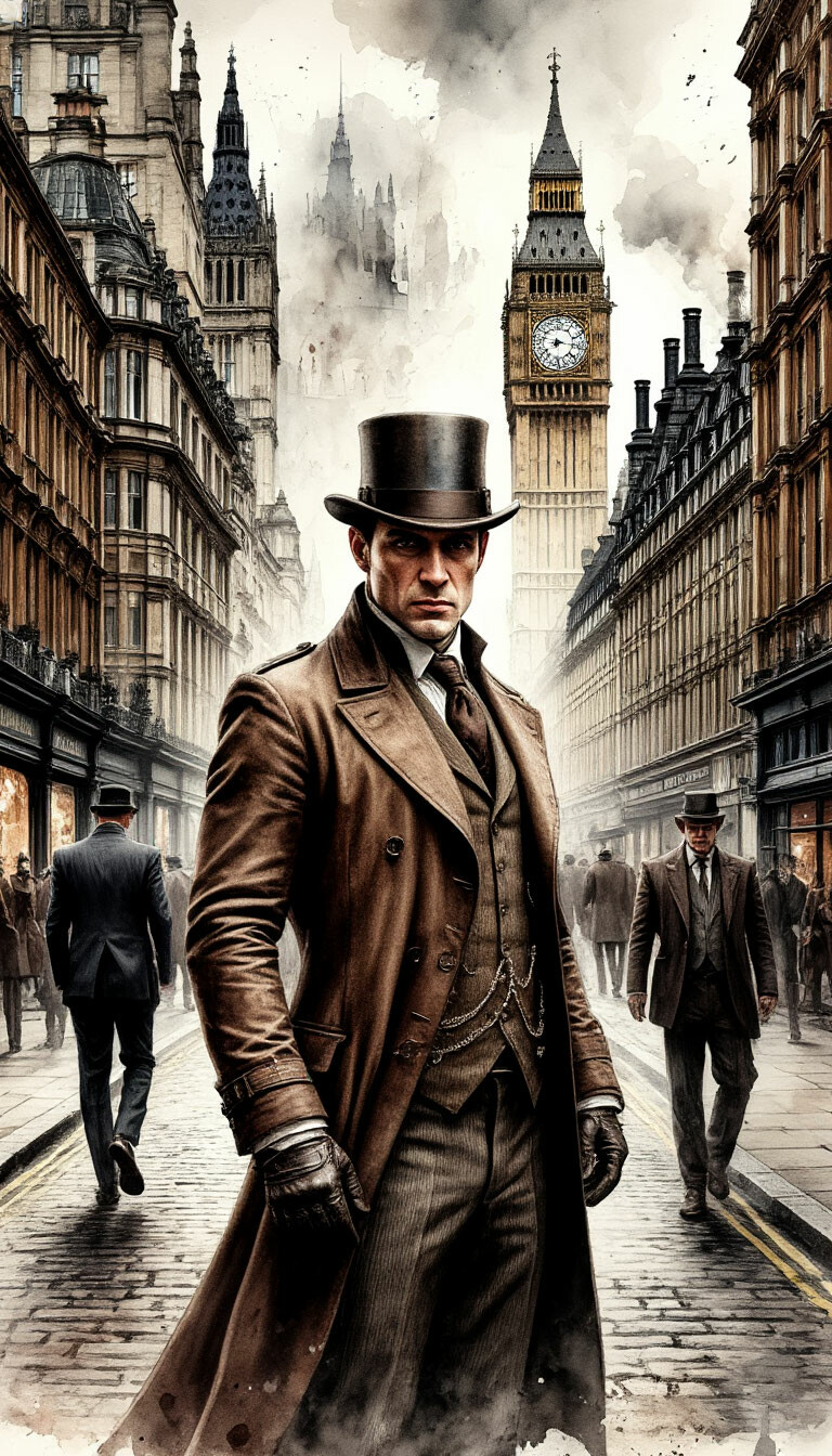 "Super scale steampunk London mafia is not asleep HDR,8K,3 D,high ...
