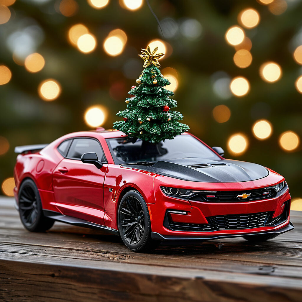 "Chevrolet Camaro 2020 Christmas Tree toy in cool body kits and with a ...