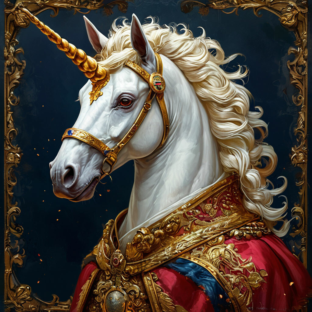 "The Russian Unicorn" — image created in Shedevrum