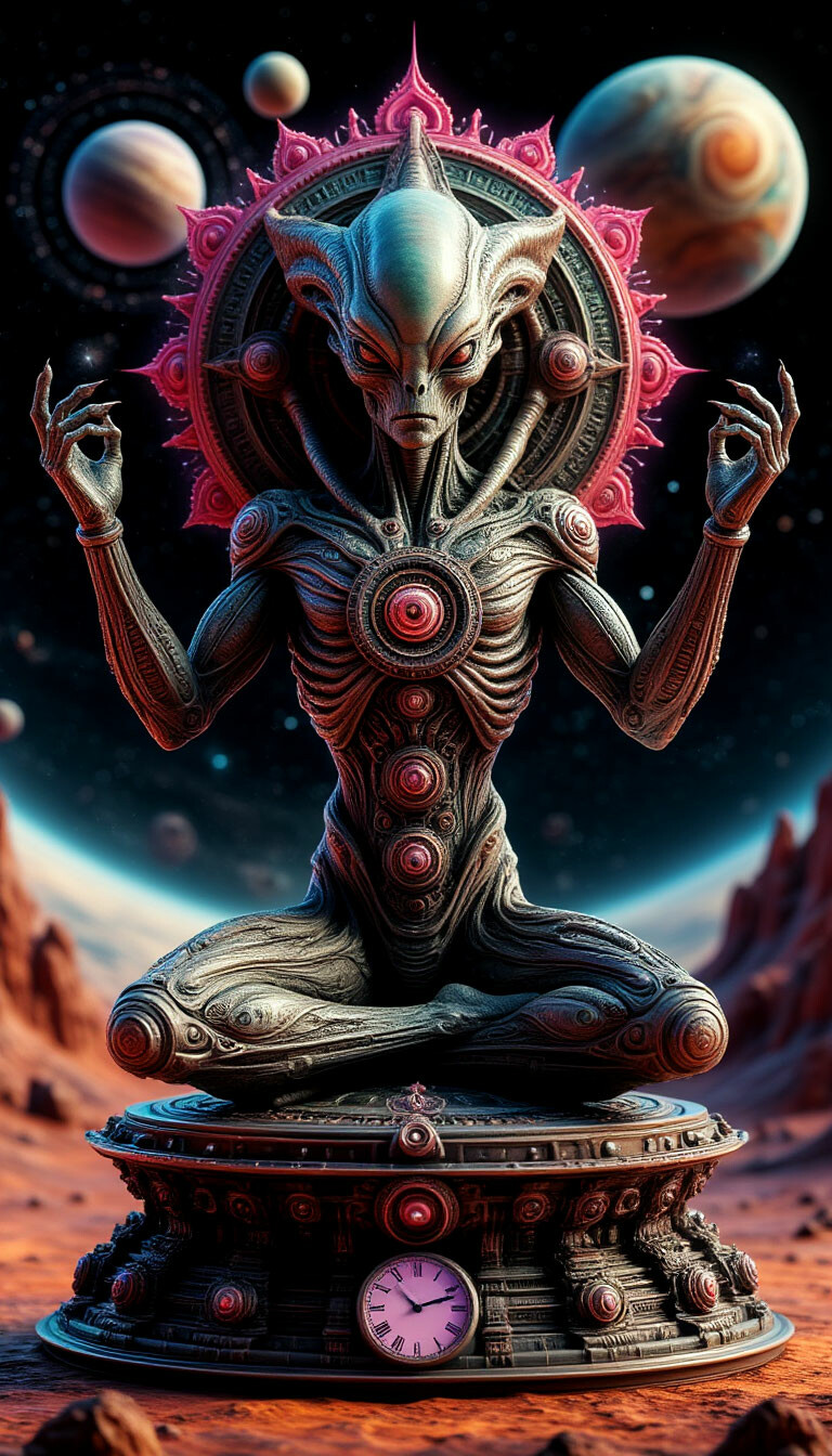"Chakra alien aesthetic dark horror psy surrealistic monster ...