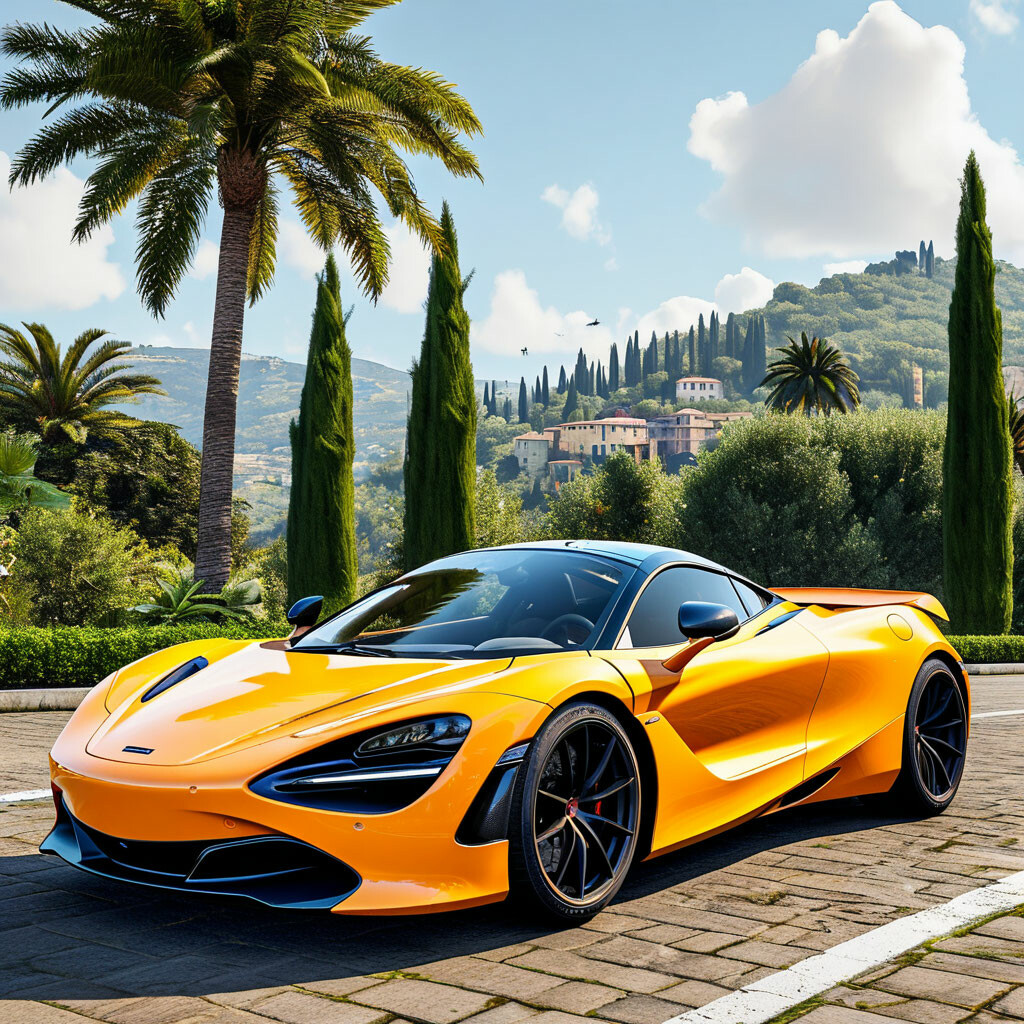 "McLaren 720S in BeamNG Drive style on the Italia map" — image created ...