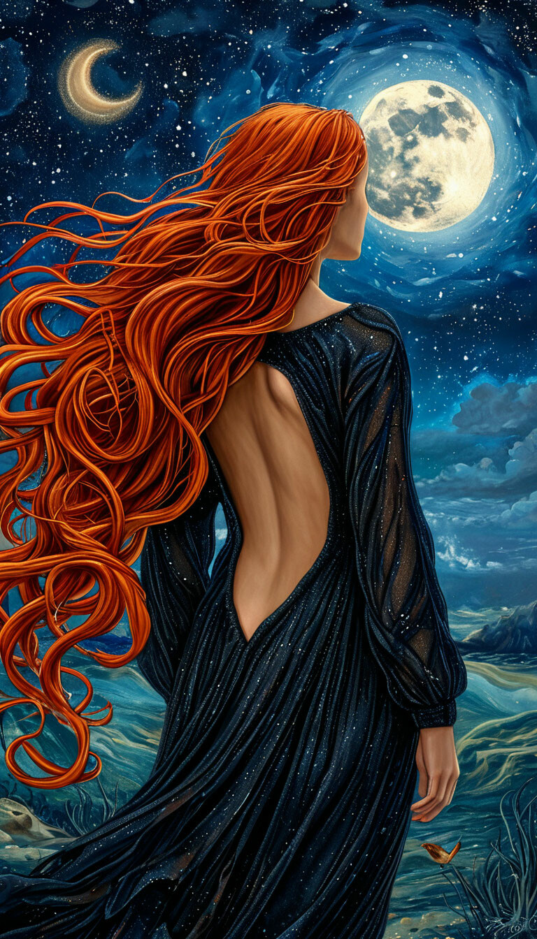 "A mesmerizing and surreal work of art, which depicts a beautiful ...