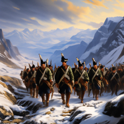 «Suvorov's crossing of the Alps.» — video created in Shedevrum