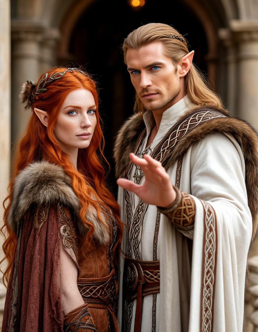 "The real photo.Two people.In profile.Francesca Findabair is an elven ...