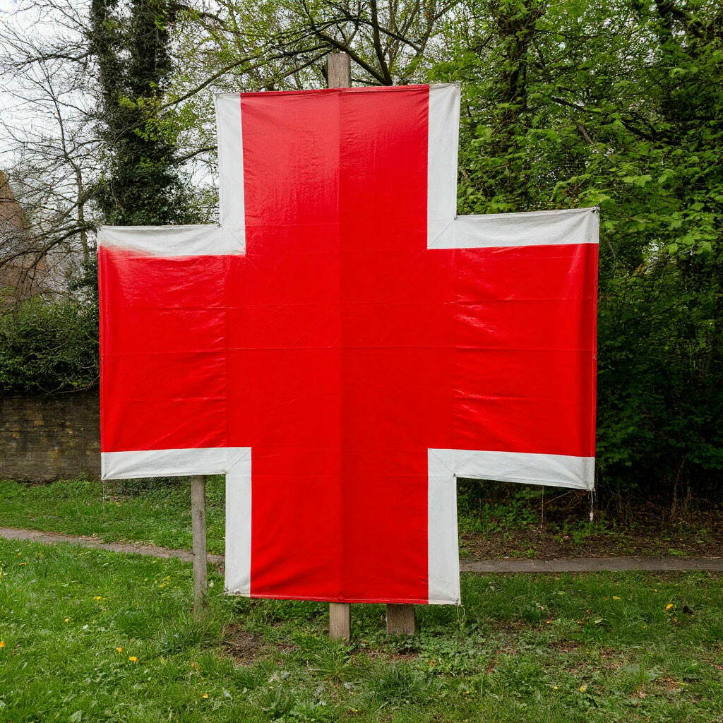 "The Red Cross" — image created in Shedevrum