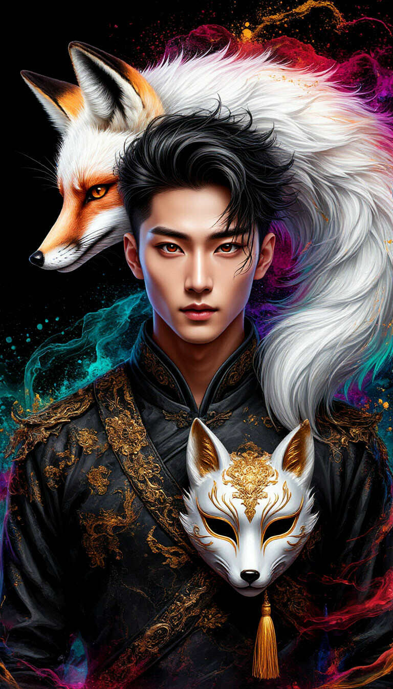 "🎁To everyone from zlata_creative 🎁Asian, guy, long eyelashes, fox eyes, …" — image created in ...