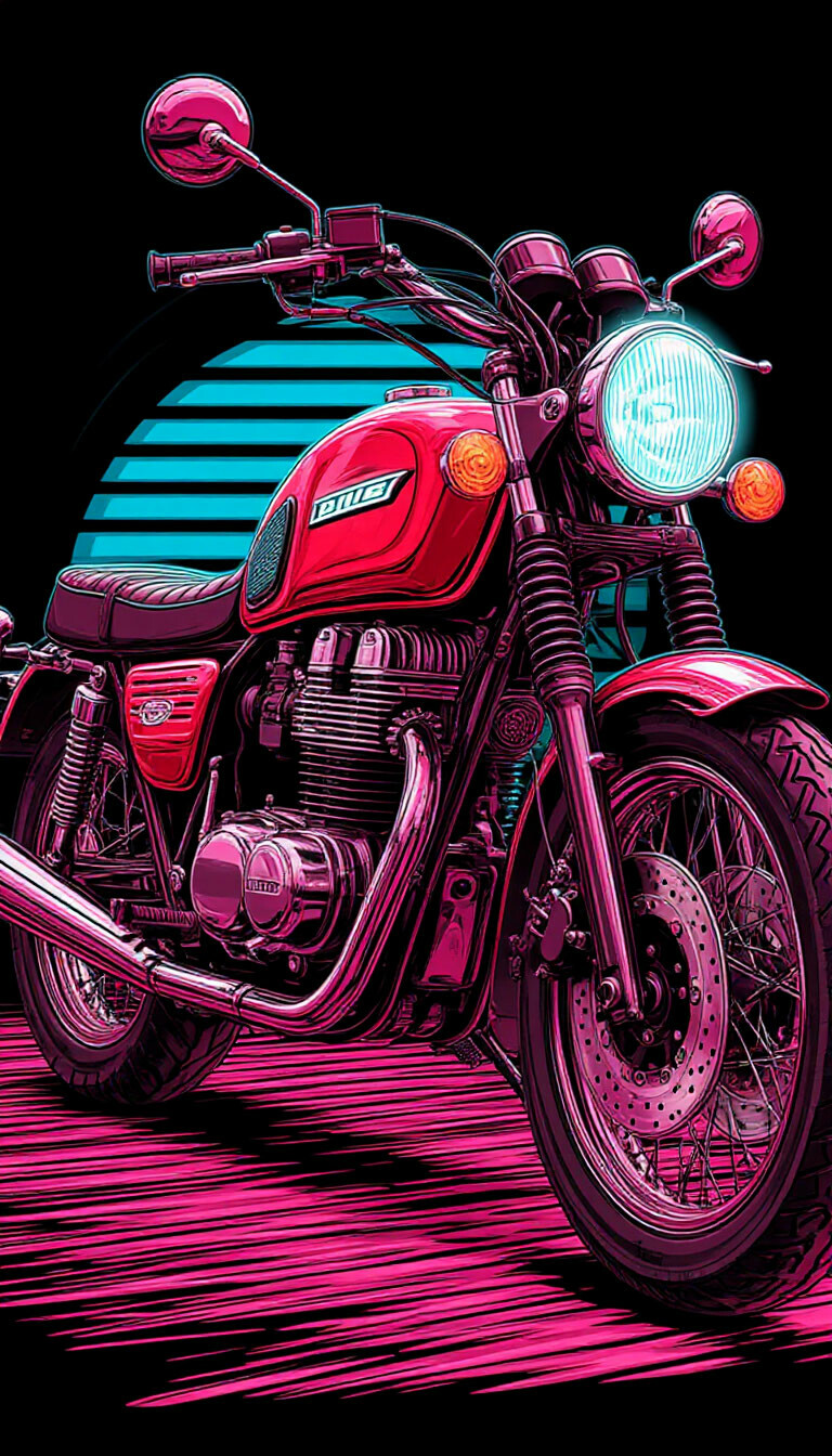 "Izh Planet 5 Street rod royal custom retro illustrations three ...