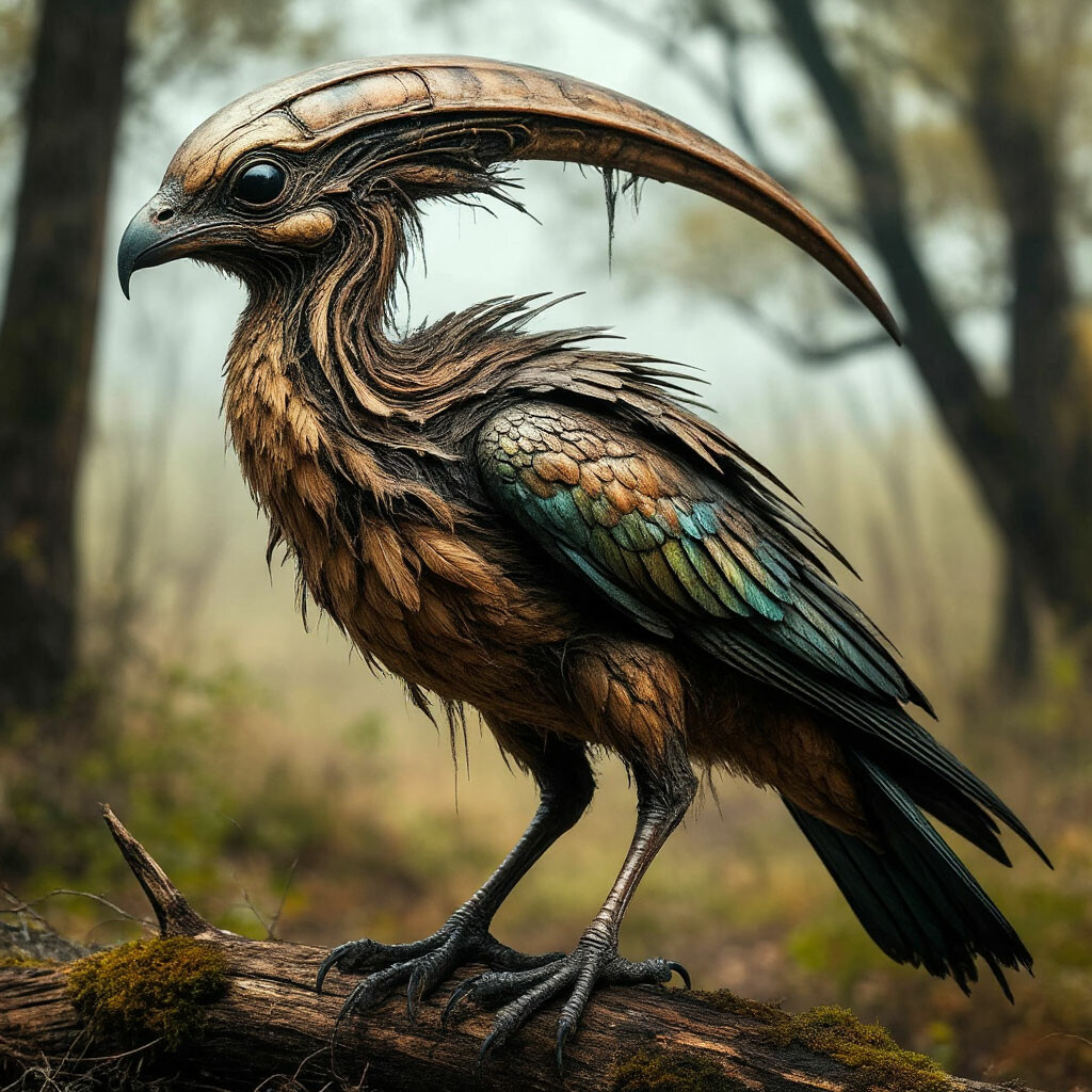 "Some mysterious bizarre alien bird unknown to science" — image created ...