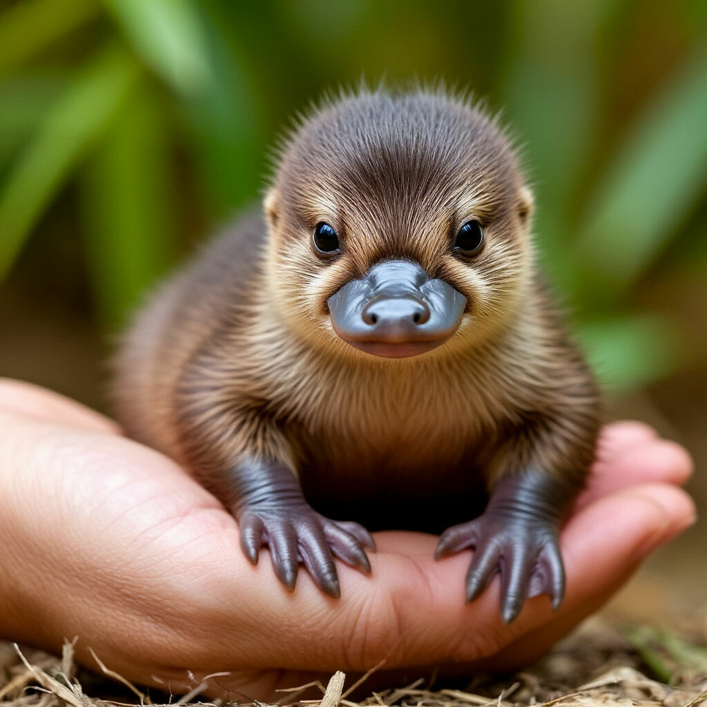 "Baby platypus" — image created in Shedevrum