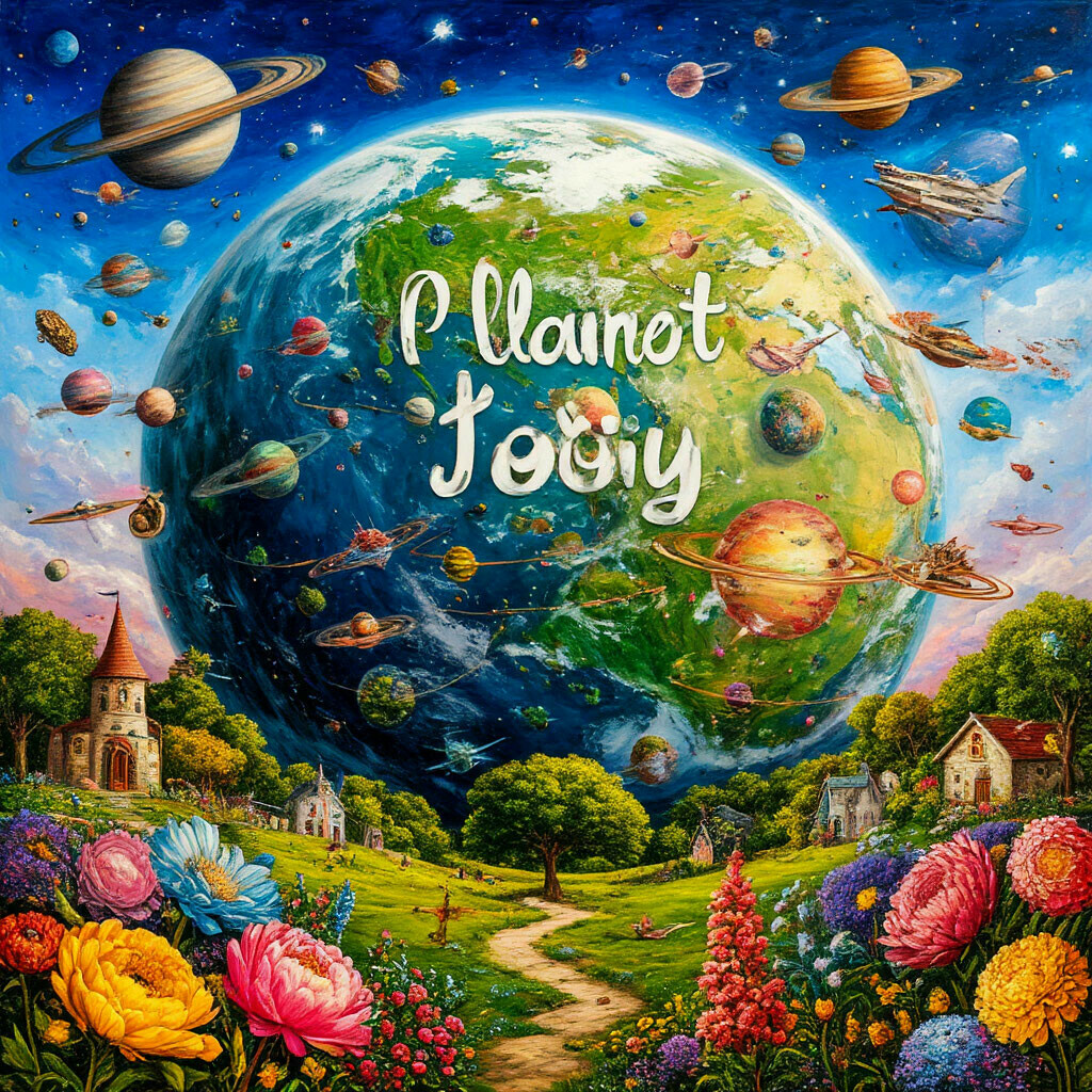 "Planet of joy" — image created in Shedevrum