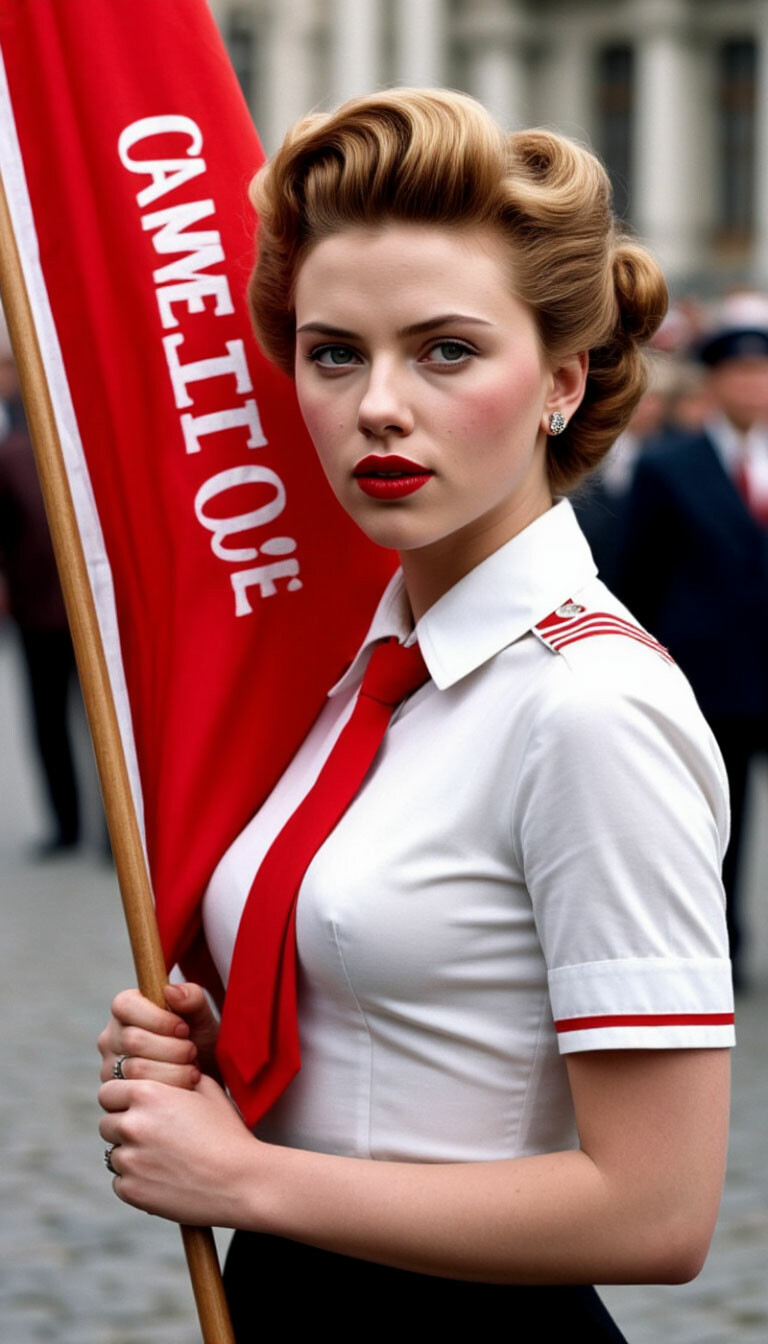 ". в пионерском галстуке old Kodak color black and white photo, USSR ...