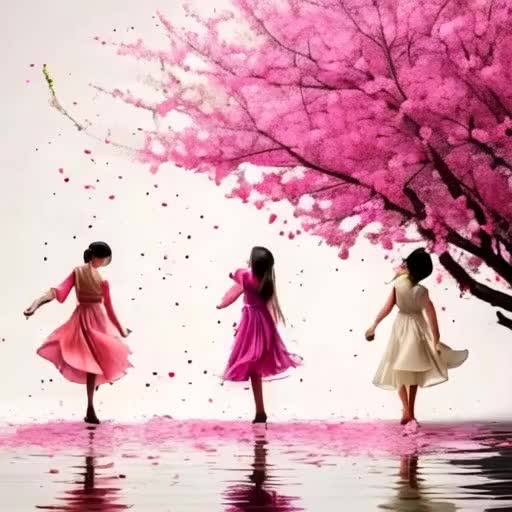 «🎼🔅🔅🔅🔅🎶🕊 timelapse, dance of life, minimalism, sakura, the life cycle ...