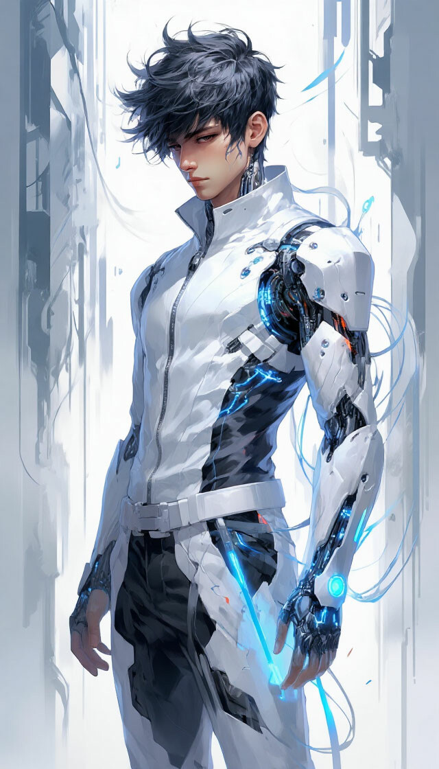 "LOST KONKURS. white, neon, cyber mechanics. single leveling, fractal ...
