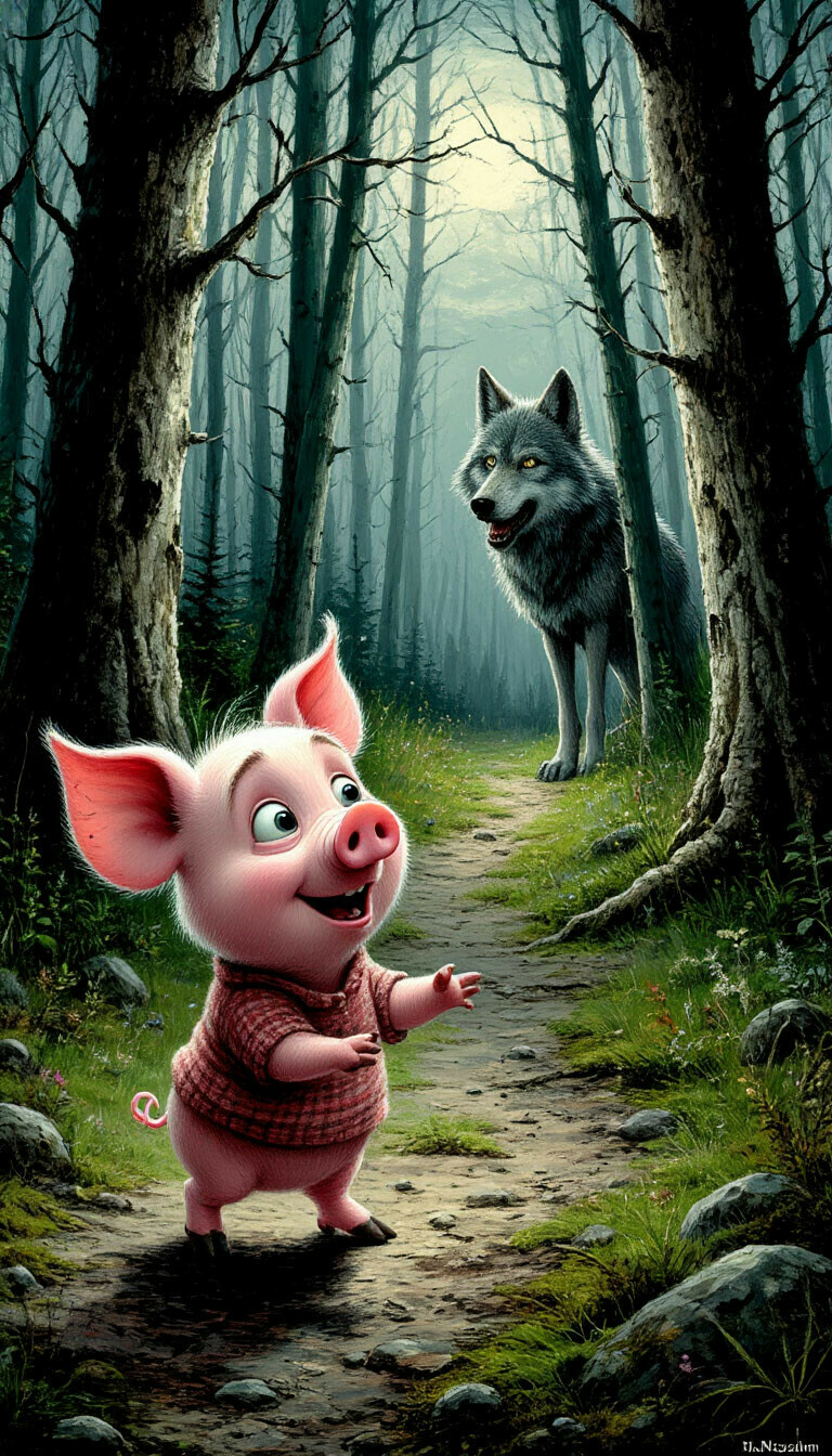 «Ночь grain effect пуантилизм horror dark fantasy мульт антропоморф …» — картинка создана в ...