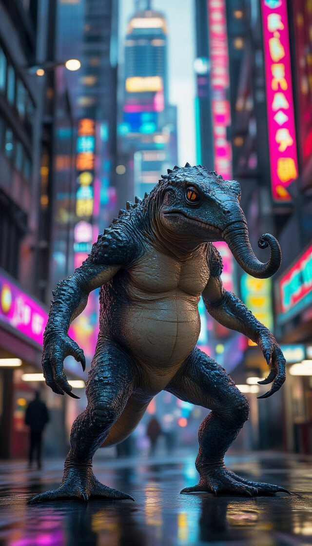 "Combat Penchak, fiction, professional photo, 4k, amphibian, trunk ...