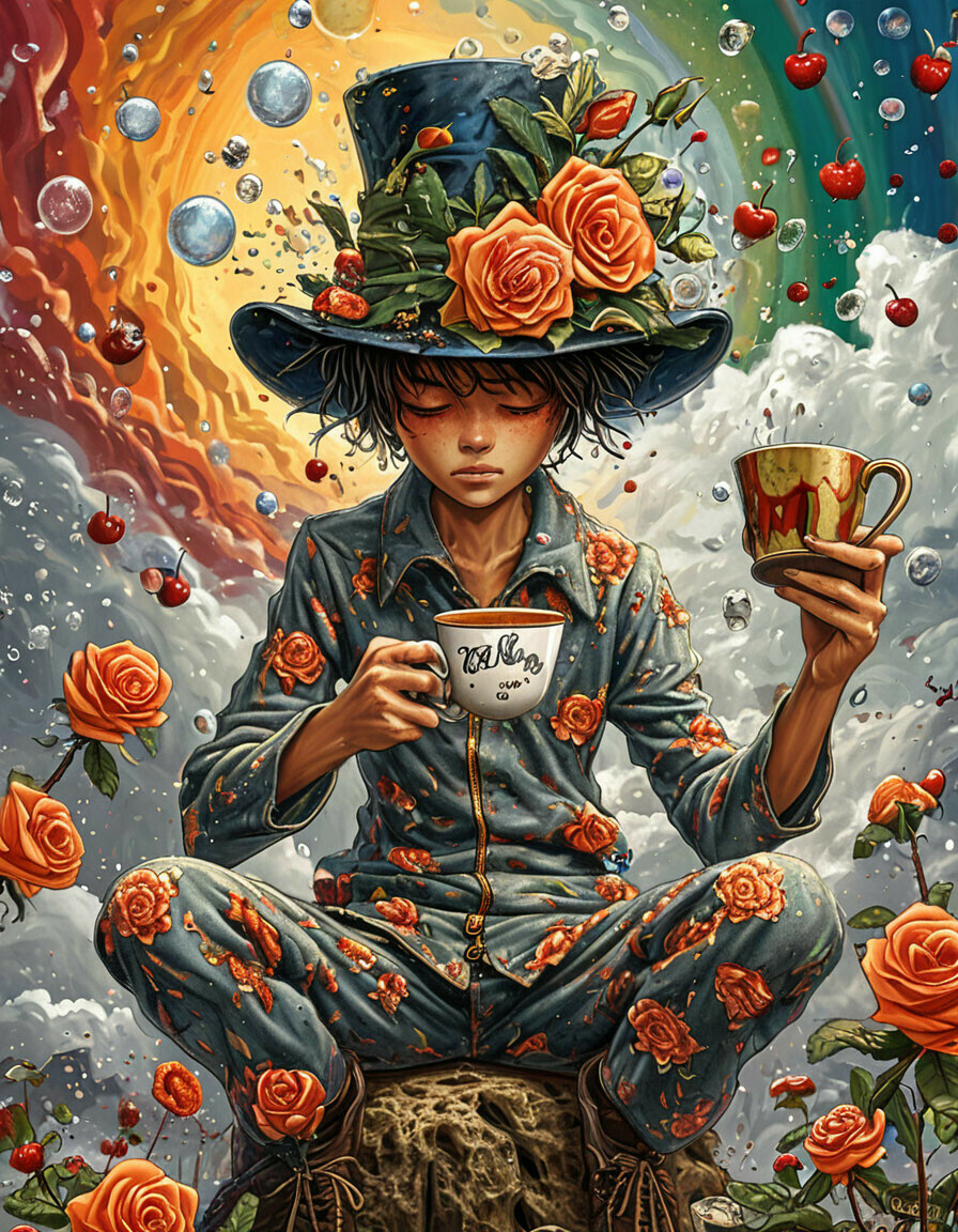 "Anime,3d Art,Tony Sandoval,Tim Burton,Lee Bogle,wearing cotton pajamas ...