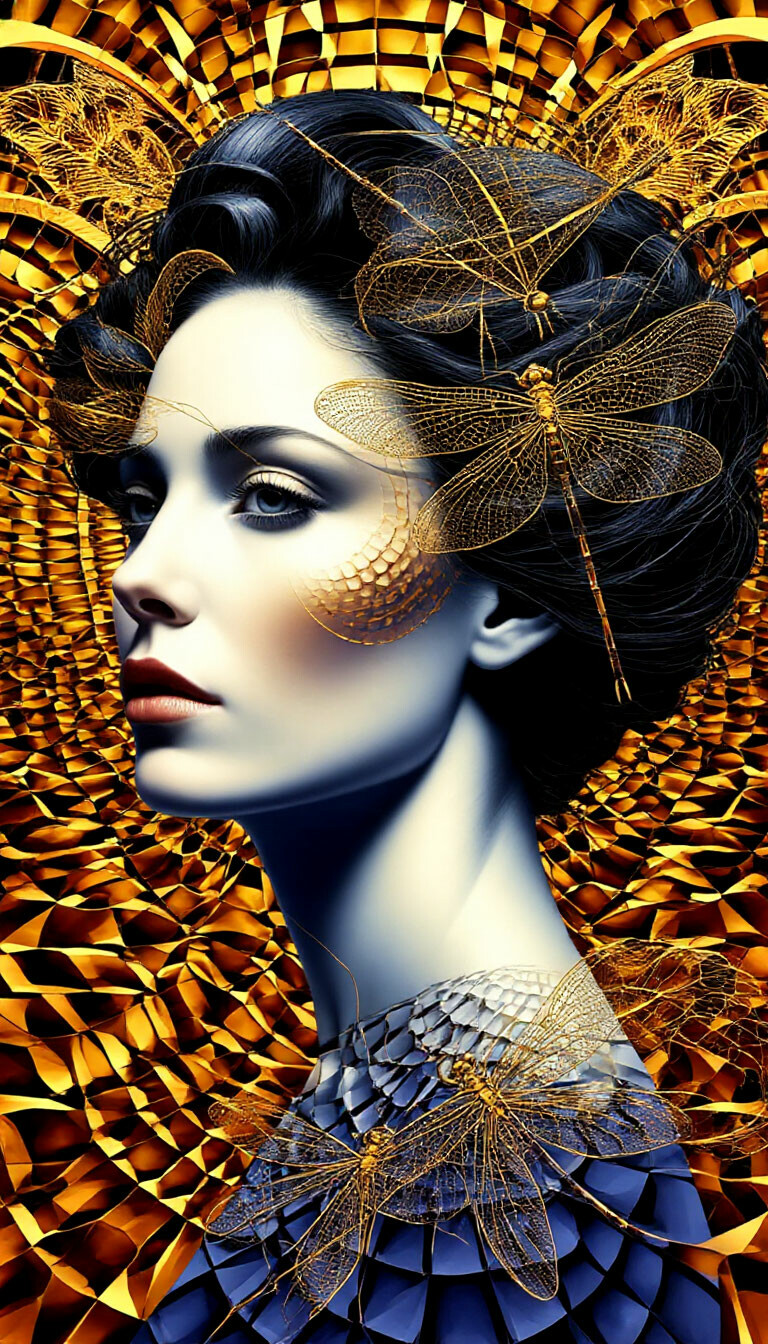 "Karol Buck Victor Vasareli Eric Ravilius Milo Manara Isaac Feldman …" — image created in Shedevrum