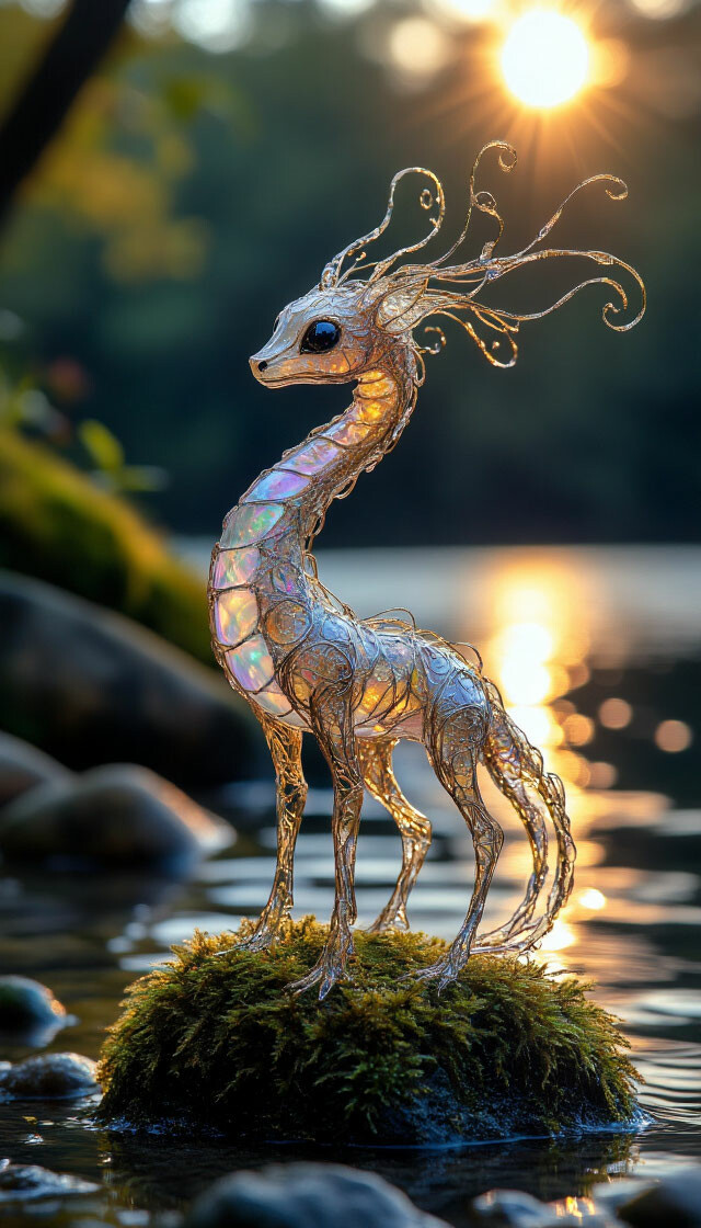 ". A beautiful symbiotic creature. Watercolor on wet. filigree ...