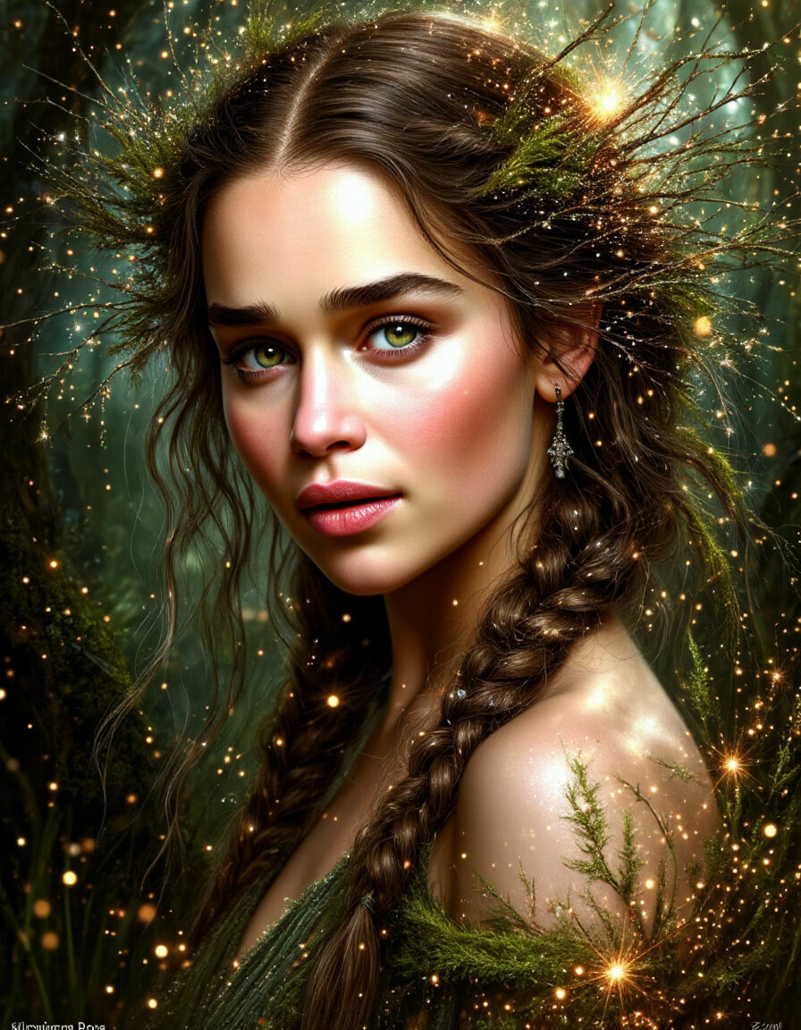 ""Kikimora bolotnaya" Emilia Clarke picturesque drawing in the artistic ...