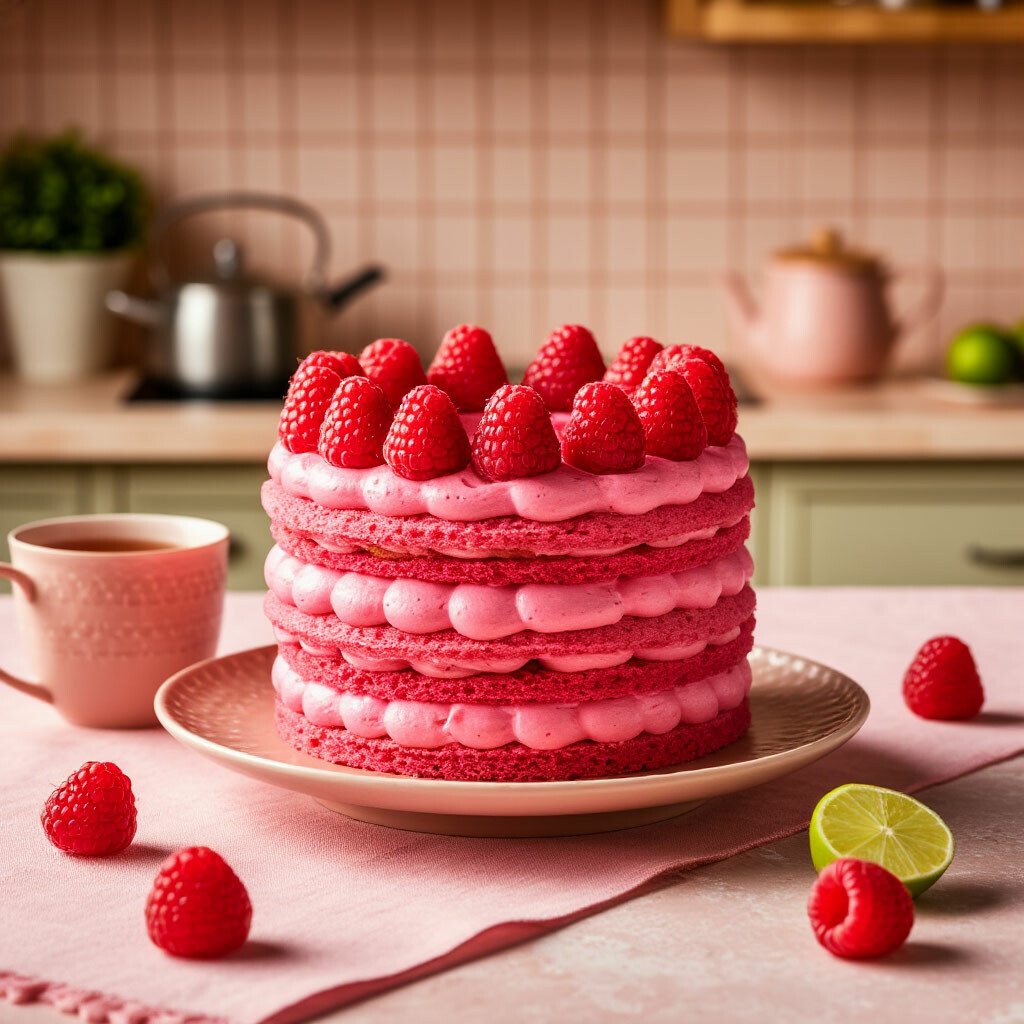 "🎂 Name: raspberry Shape: round, 20 layers. Every layer is every shade ...