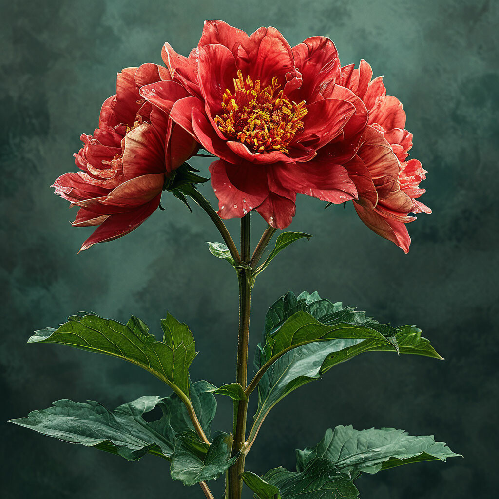 "The flower of evil" — image created in Shedevrum