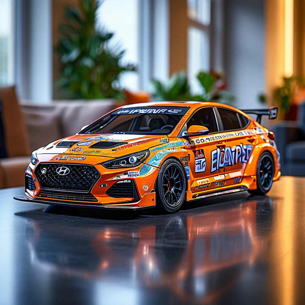 "Hyundai Toy Car Elantra" — image created in Shedevrum