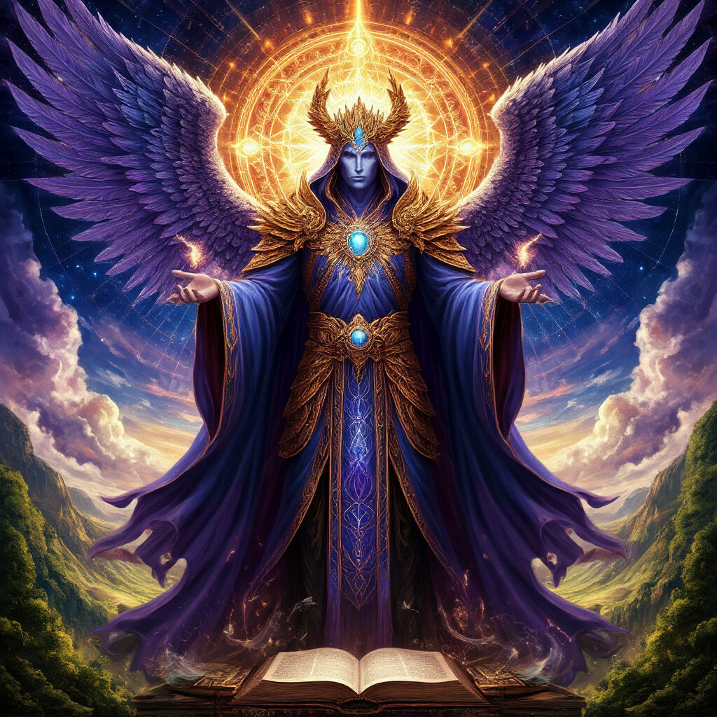 "The eternal guardian of Akashic knowledge and wisdom digital art ...