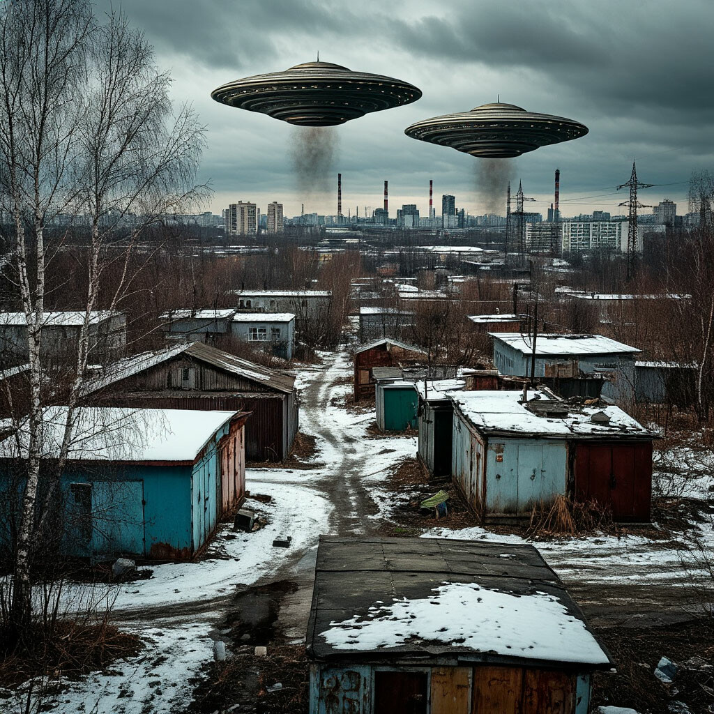 "Gloomy tones and depression in Russia, poverty, gloomy, black tones ...