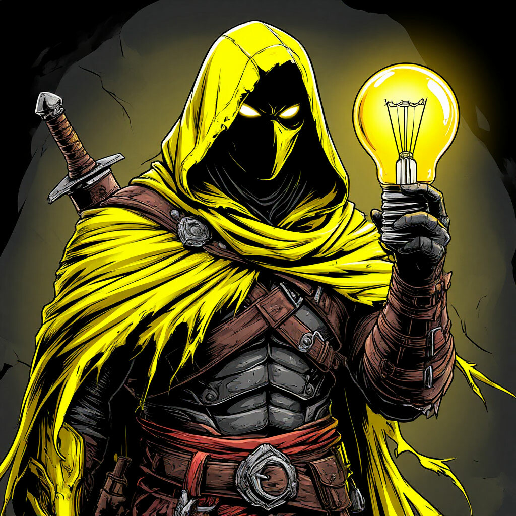 "What pencil Illustration, Darksiders, funny neon yellow assassin with ...