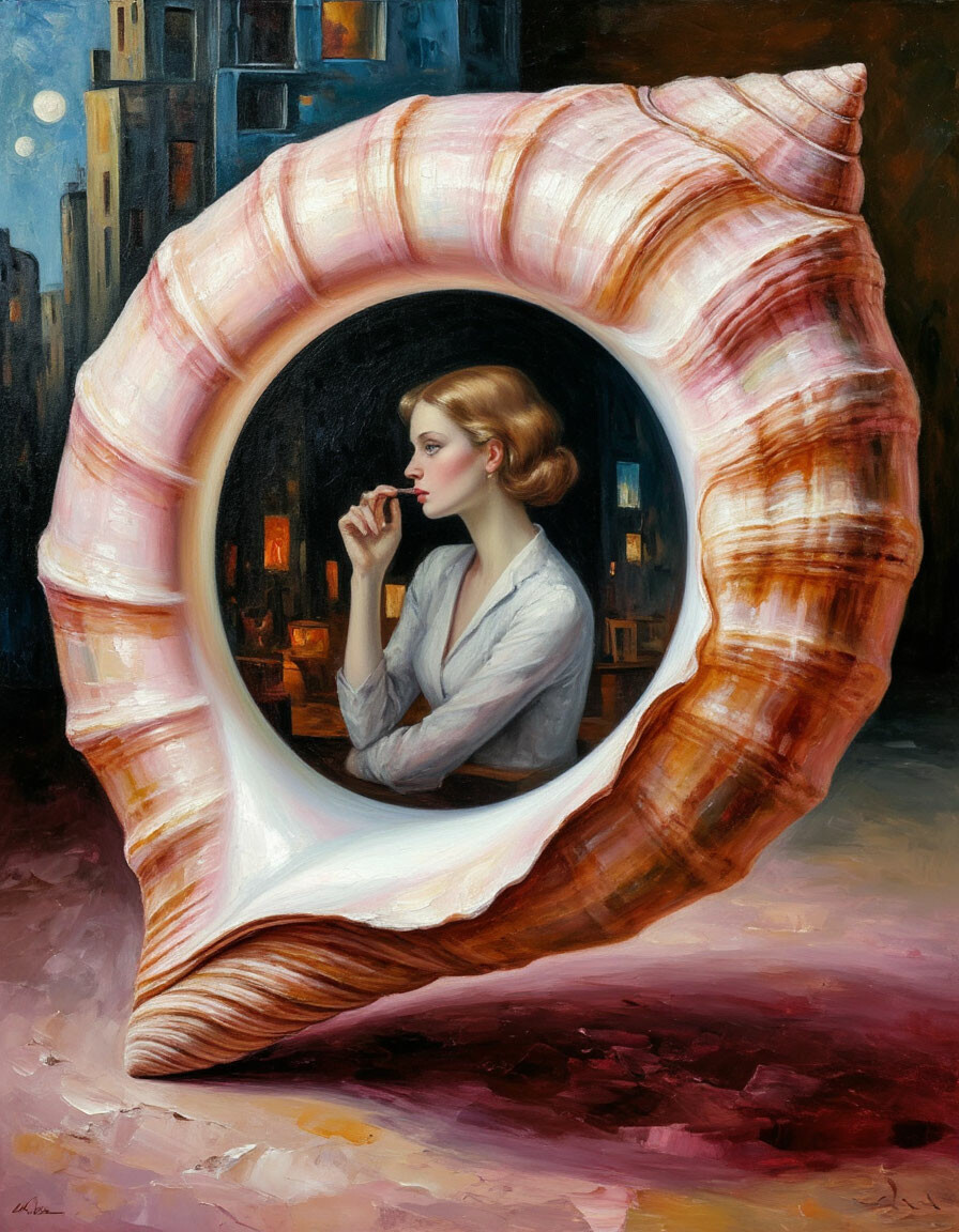 "Is that a shell buzzing? Are the quiet rooms full of gossip? Is he ...