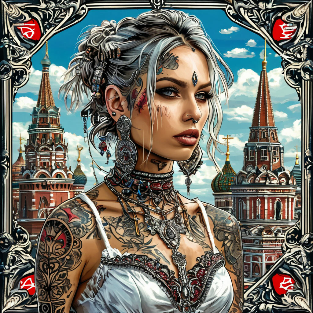 "Stunning graphic design in the style of Affliction, depicting a ...