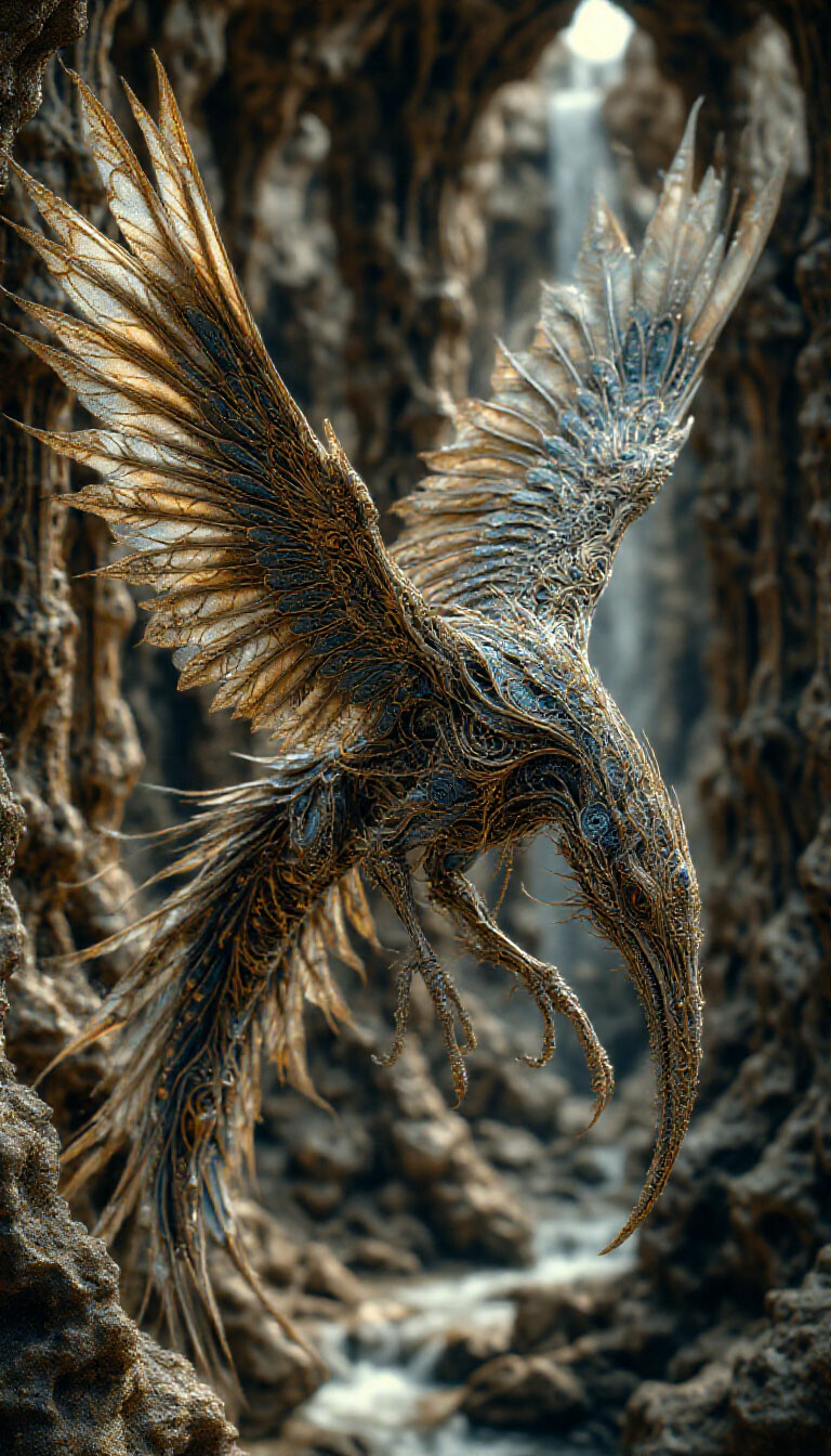 "Soaring filigree mystery professional photography, cinematic, ultra ...